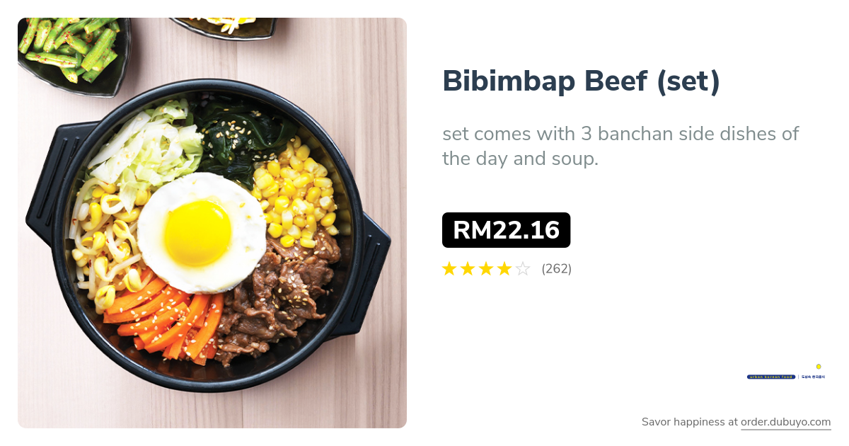 Bibimbap Beef (set) | DubuYo
